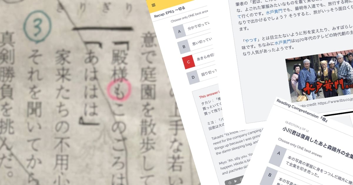 Japanese self-study that works. Only from Maplopo.